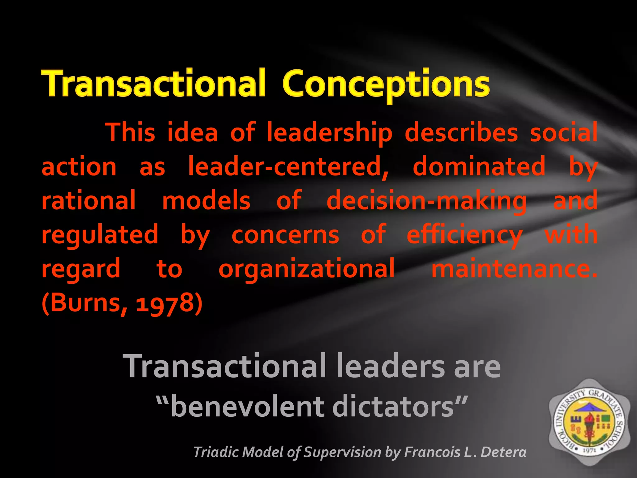 Triadic Model of Supervision | PPTX