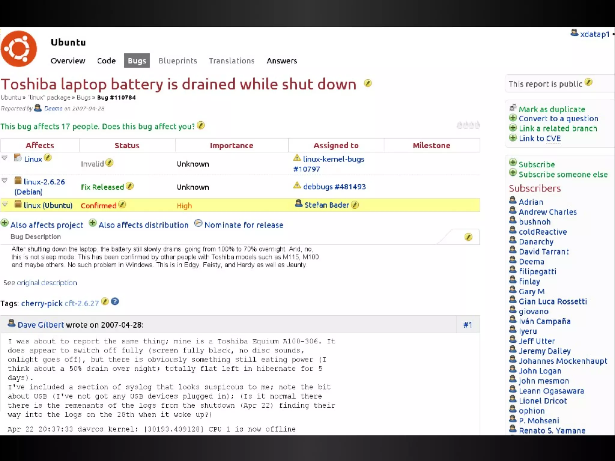 Ubuntu Bug Triage | ODP