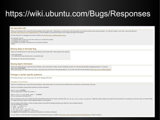 Ubuntu Bug Triage | PPT