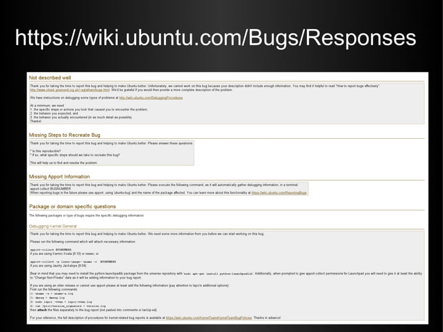 Ubuntu Bug Triage | PPT