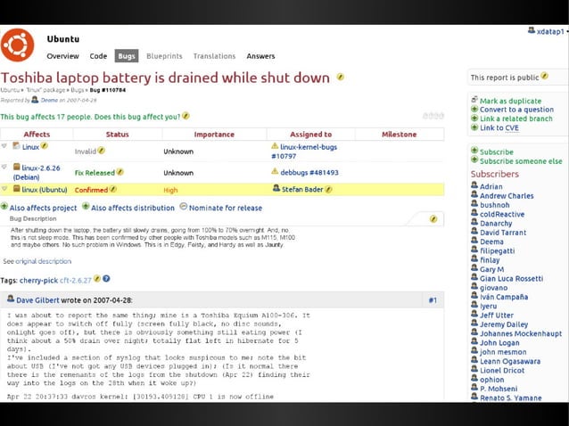 Ubuntu Bug Triage | PPT
