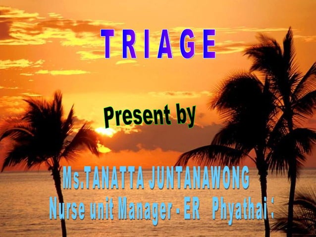 Triage | PPT