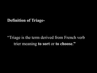 Triage protocol | PPTX