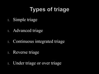 Triage protocol | PPTX