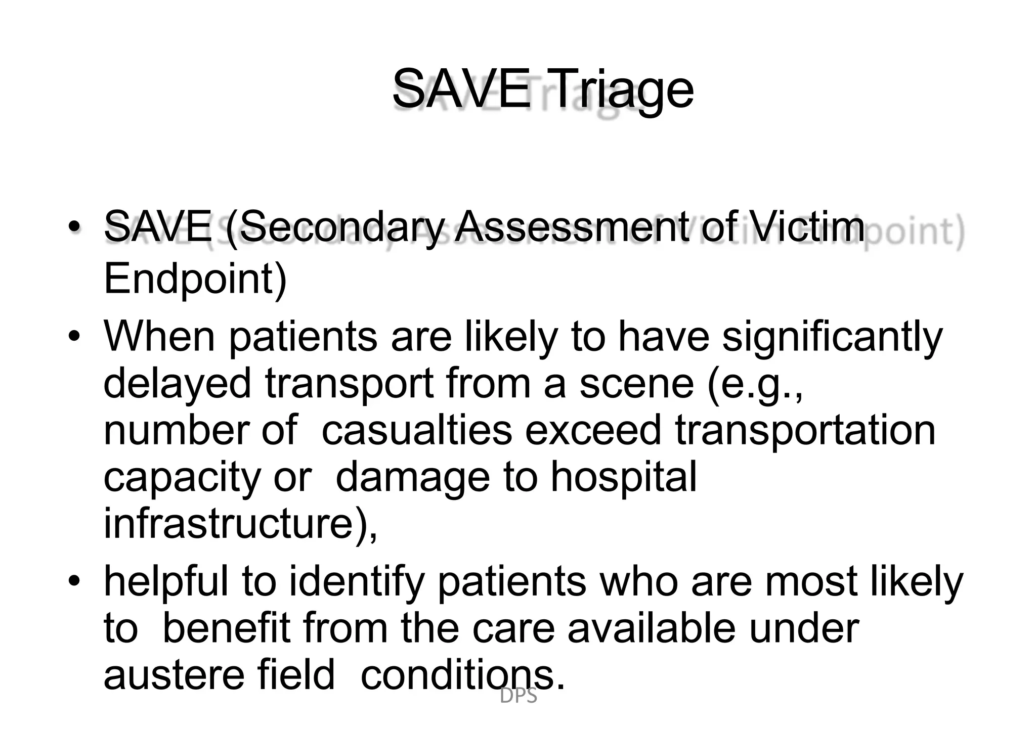 Triage | PPTX