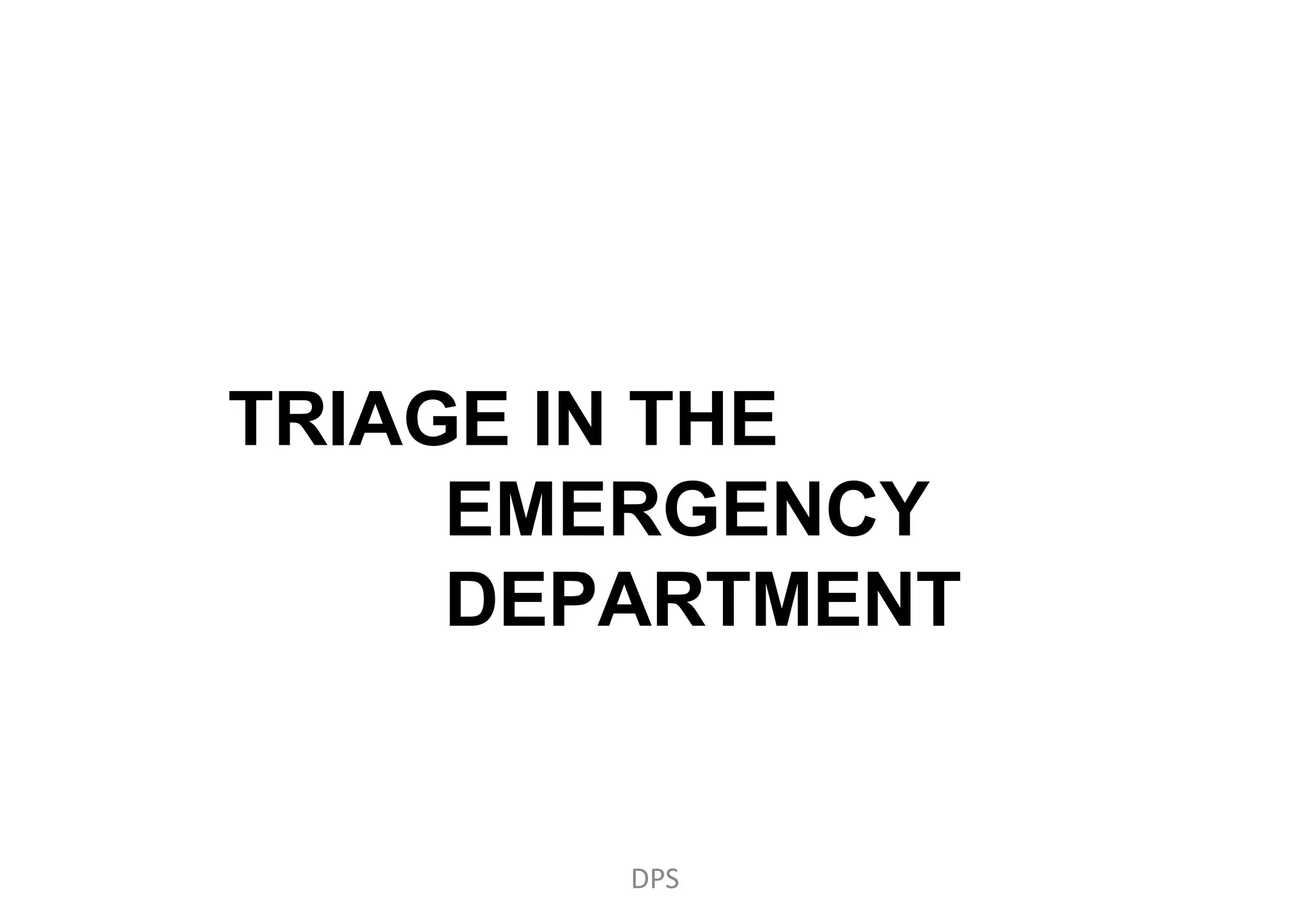 Triage | PPTX