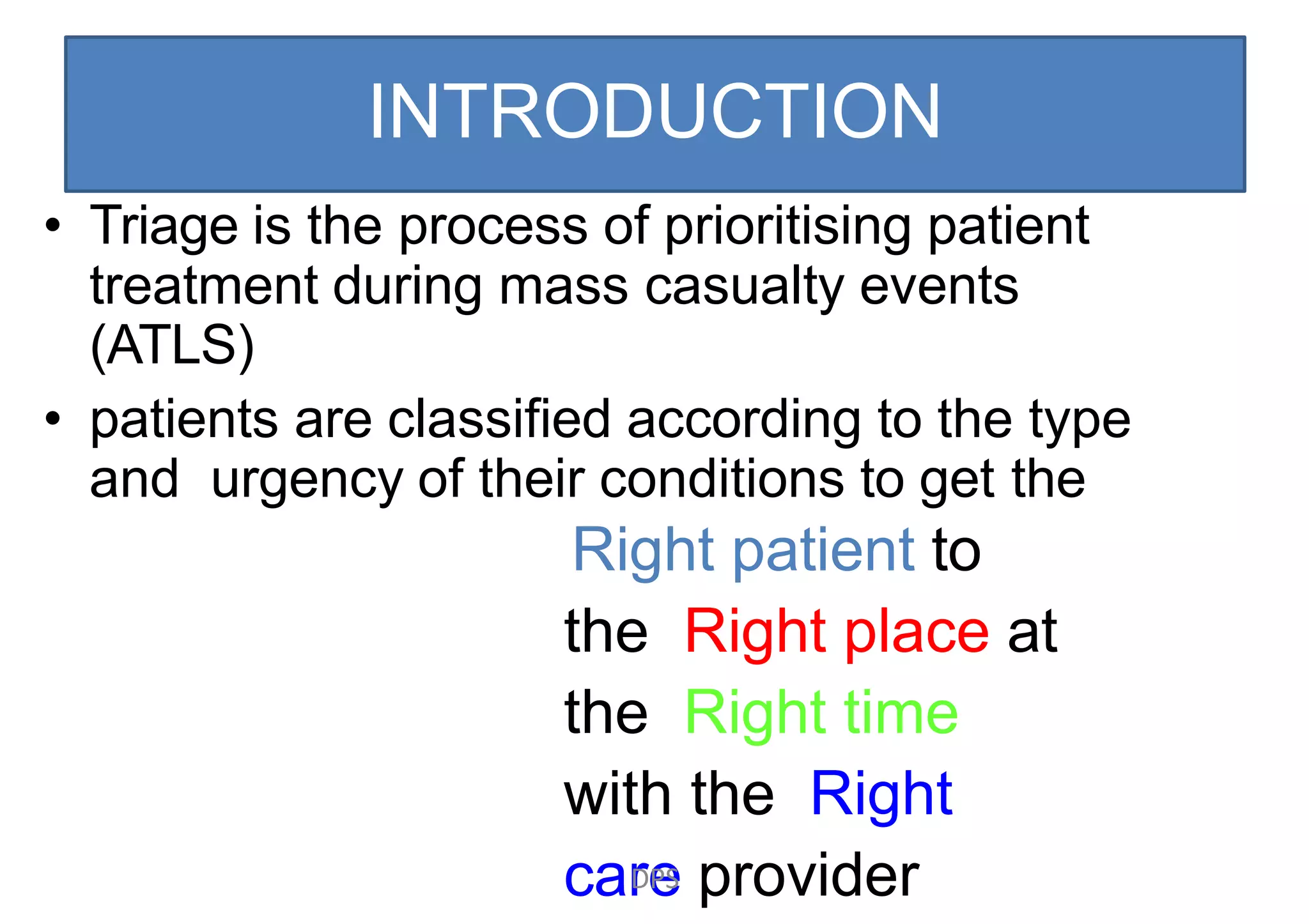 Triage | PPTX