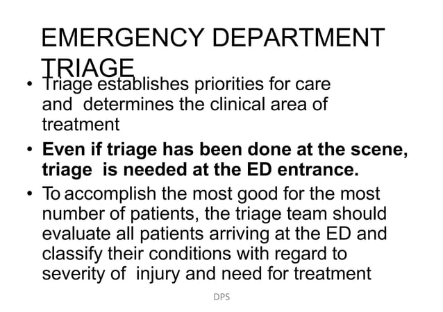Triage | PPTX | First Aid | Injuries