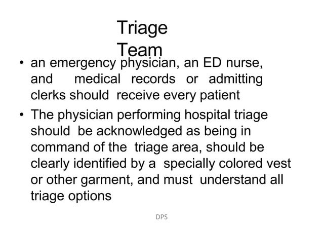 Triage | PPTX | First Aid | Injuries
