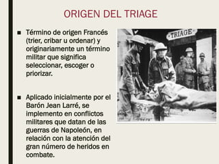 triage de emergencia en atención pre-hospitalaria | PPTX