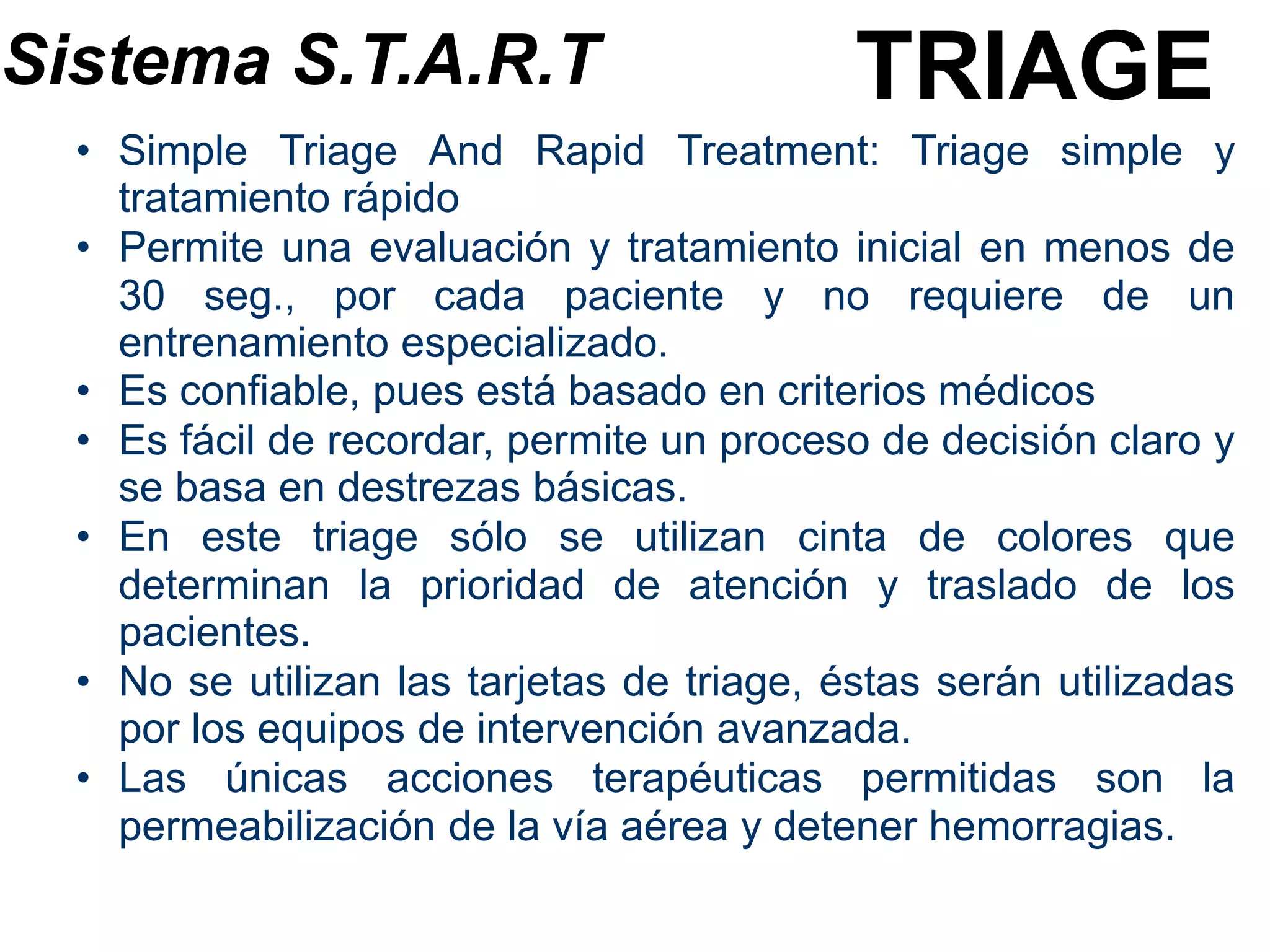 Triaje prehospitalario | PPTX