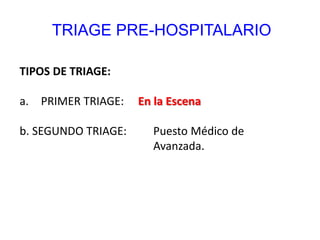 Triaje prehospitalario | PPTX