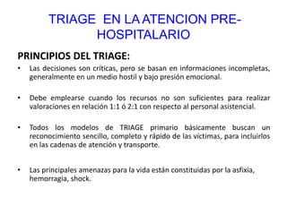 Triaje prehospitalario | PPTX