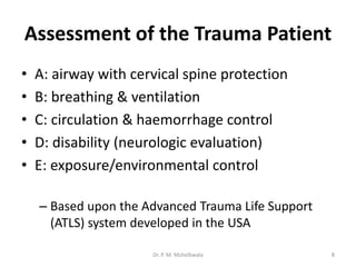 TRIAGE: Trauma: Triage ,Resuscitation and Monitoring | PPTX
