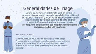 TRIAGE INTRA Y EXTRA HOSPITALARIO SEGUN META | PPTX