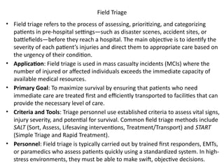 Effective Triage Strategies for Hospital Management | PPTX