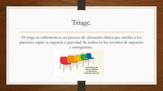 Triage de medicina de urgencias medicas. | PPTX