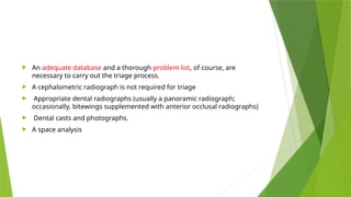 triage in urgency orthodontics treatment .pptx