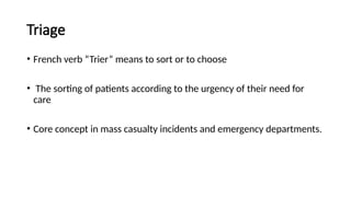 Triage in atls trauma patients based on 11th edition | PPTX