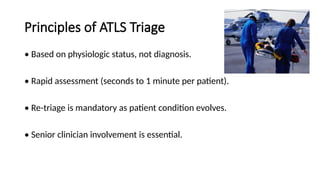 Triage in atls trauma patients based on 11th edition | PPTX