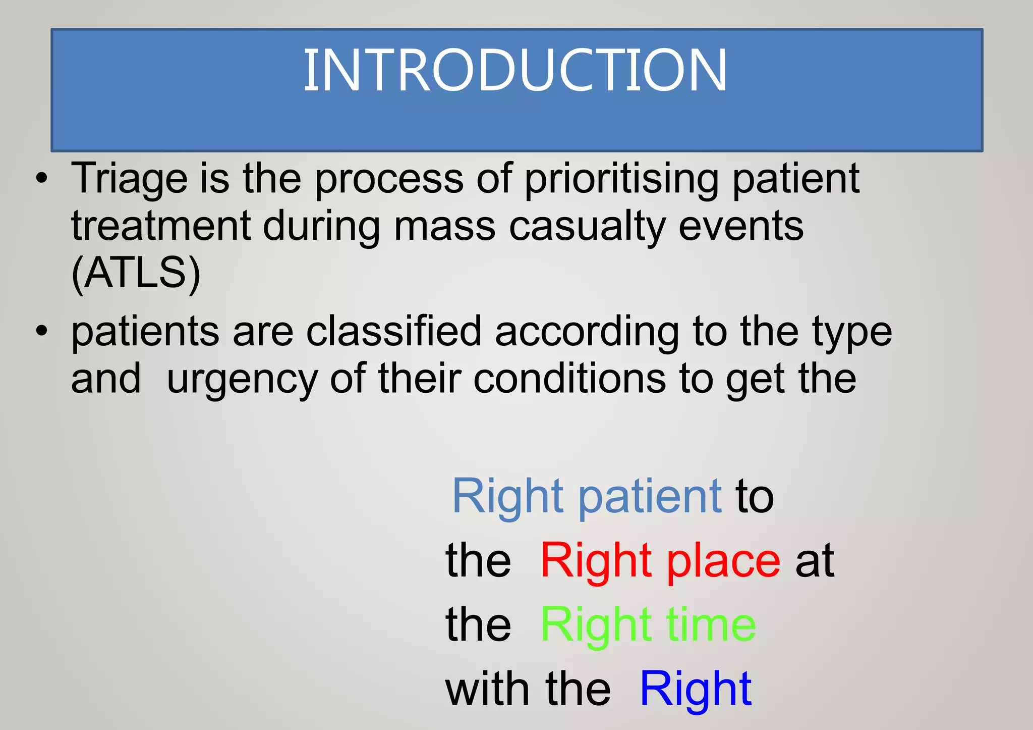 Triage | PPTX