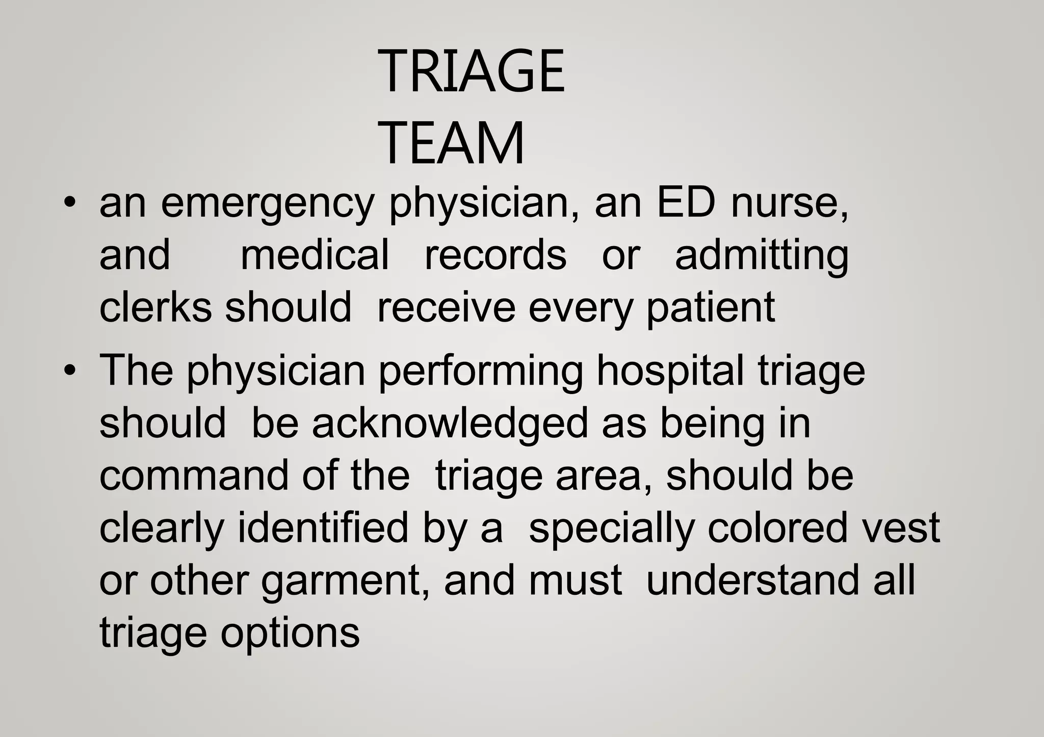 Triage | PPTX