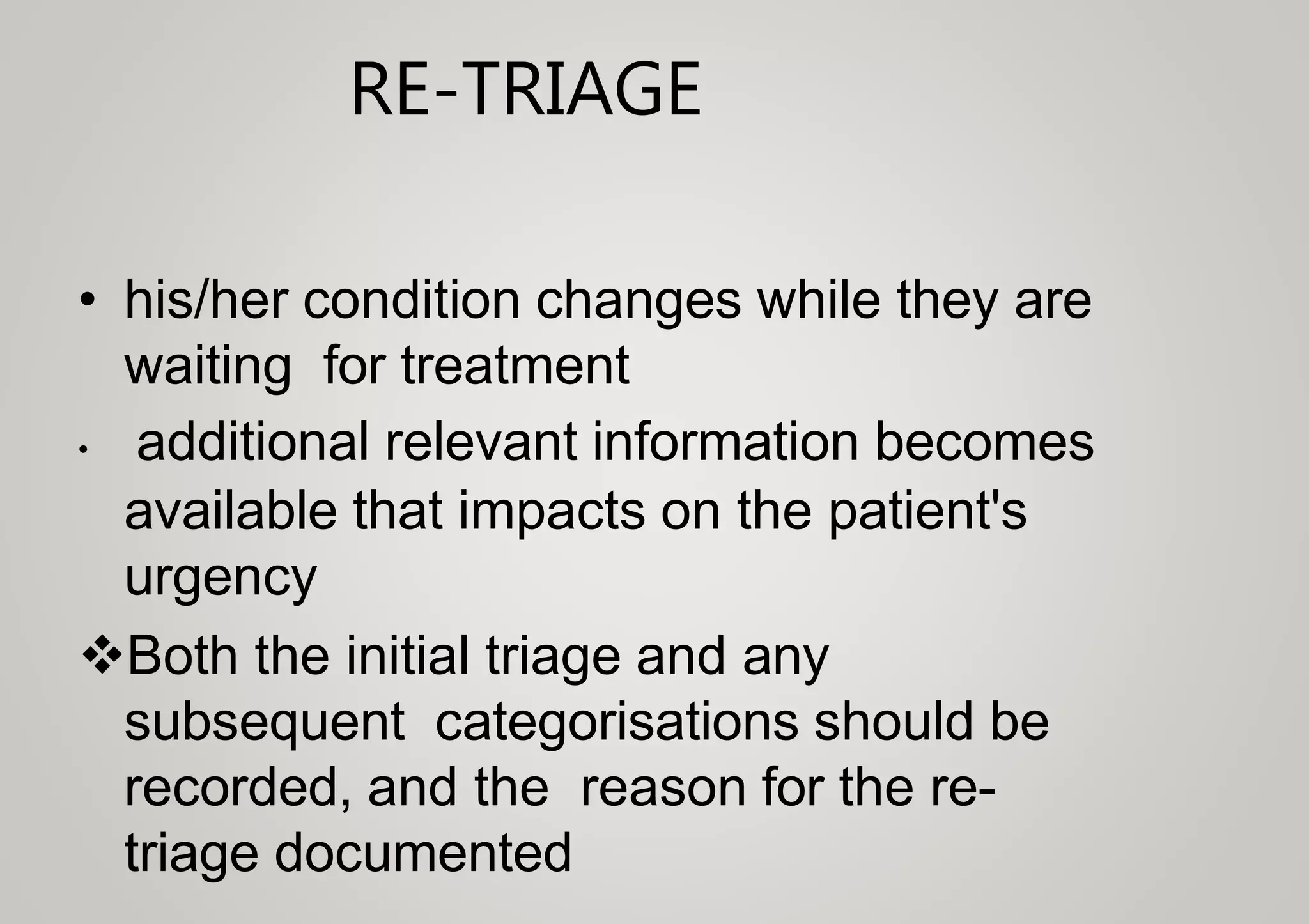 Triage | PPTX