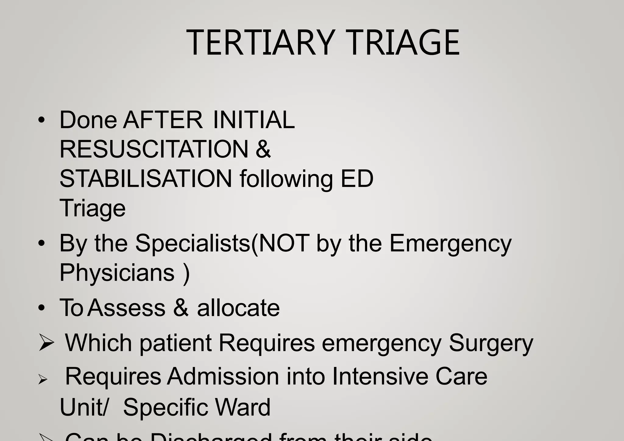 Triage | PPTX