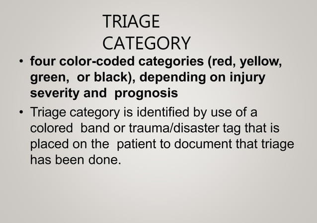 Triage | PPTX | First Aid | Injuries