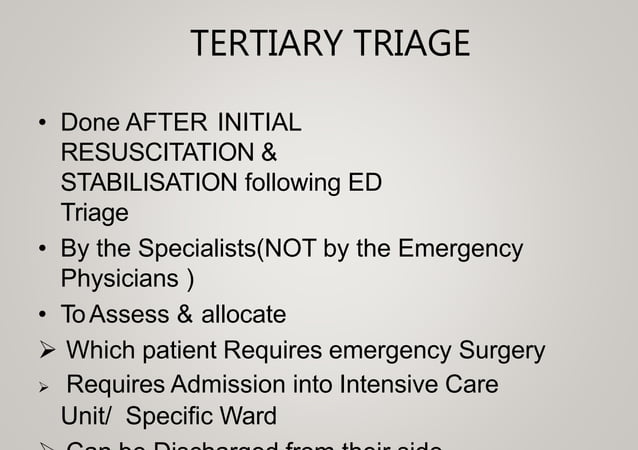 Triage | PPTX | First Aid | Injuries