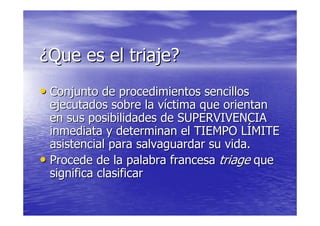 TRIAGE SISTEMA DE CLASIFICACION DE VICTIMAS | PDF