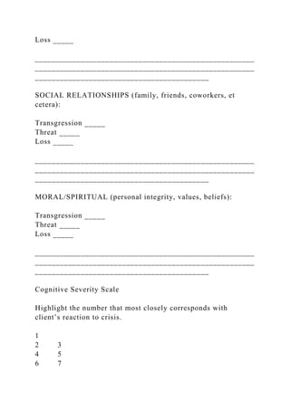 Triage Assessment Form Crisis Intervention © by R. A. Myer,.docx