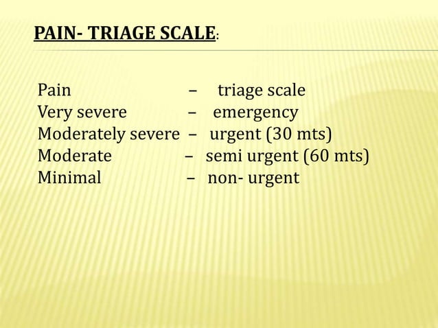Triage based emergency care | PPTX