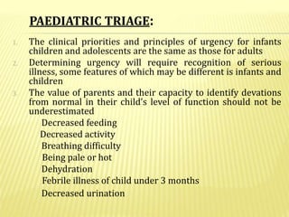 Triage based emergency care | PPTX