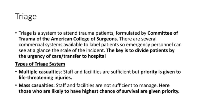 Triage,burn & tpn | PPTX