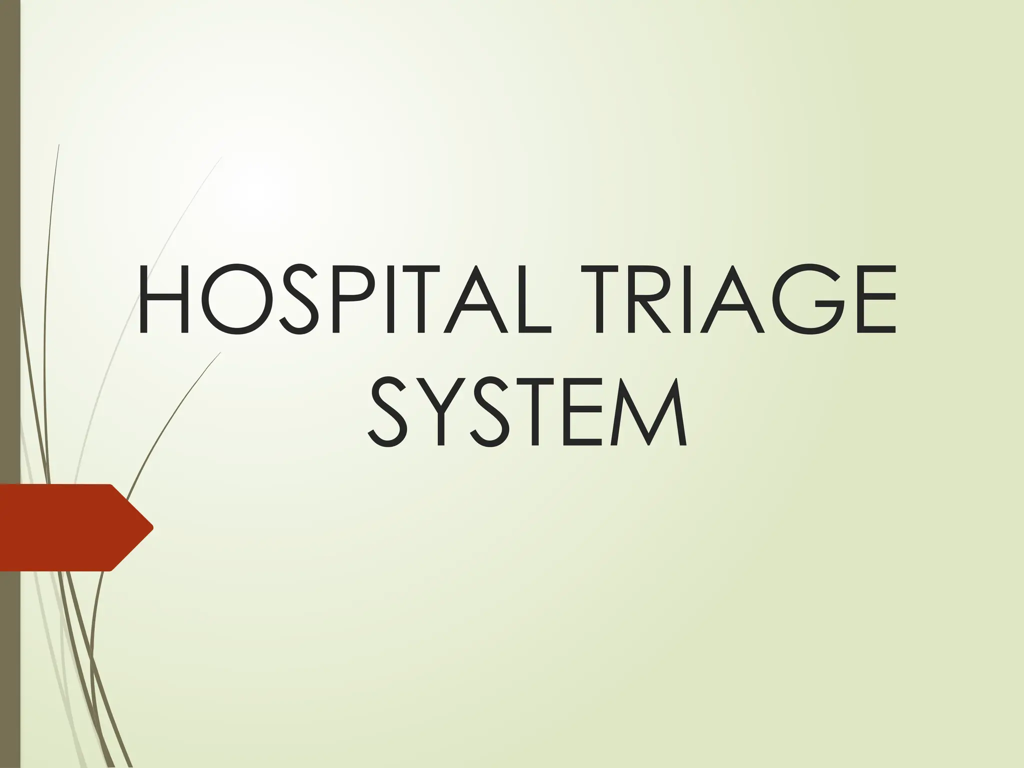 TRIAGE by Emergency Doctor upfront counter | PPTX