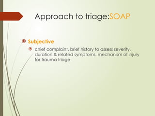 TRIAGE by Emergency Doctor upfront counter | PPTX