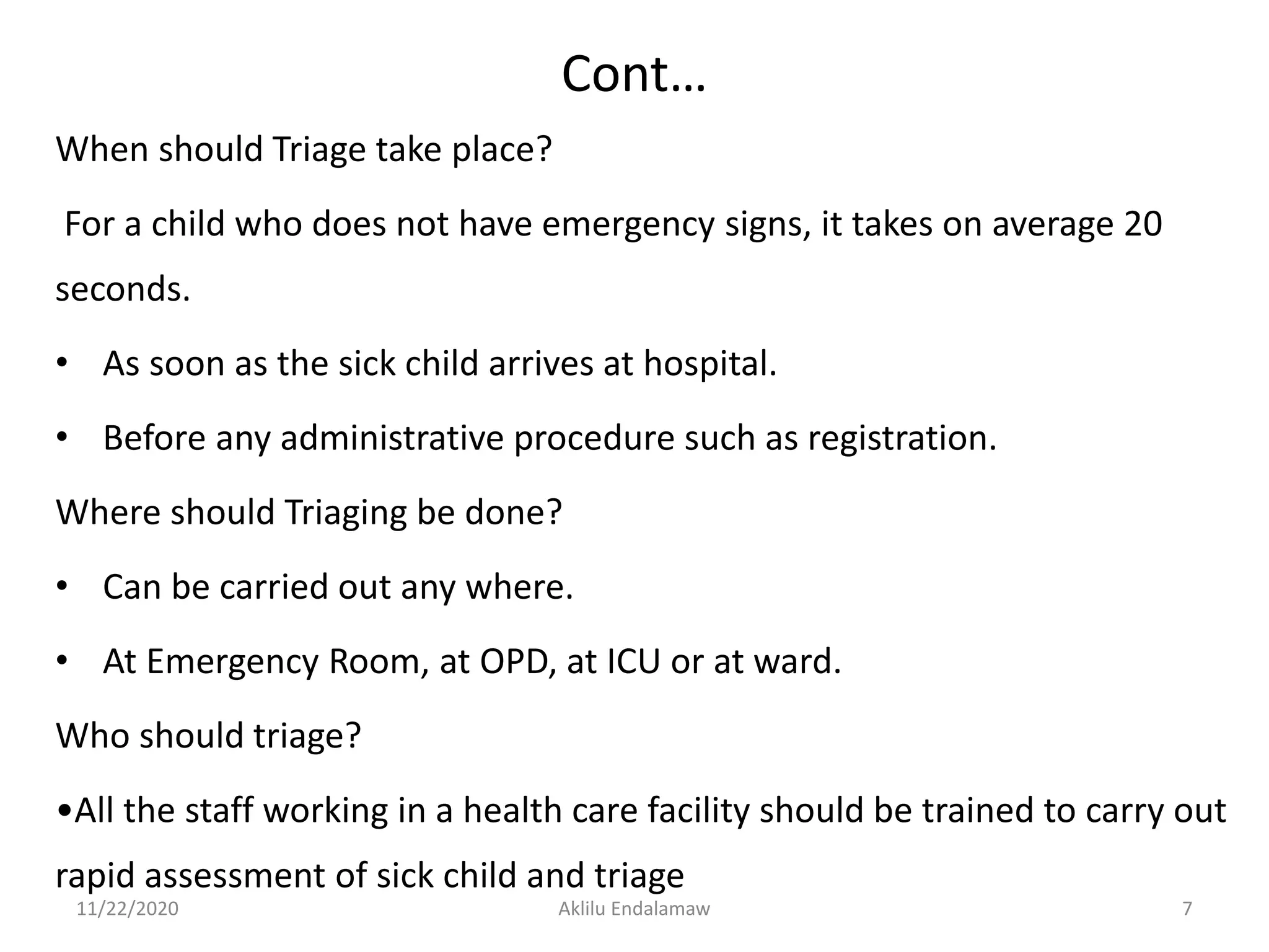 Triage & emergency management of pediatrics patients | PPTX