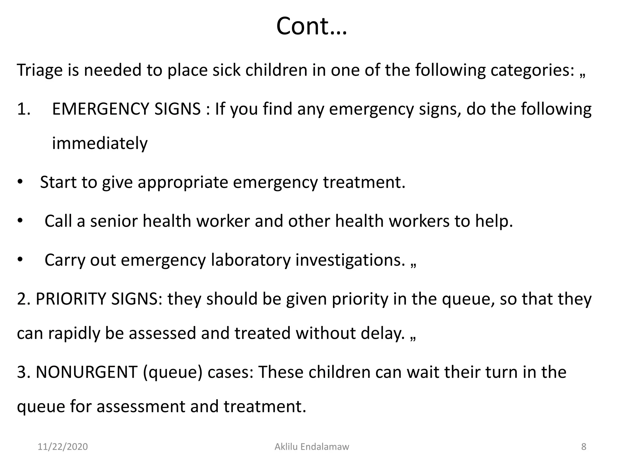 Triage & emergency management of pediatrics patients | PPTX