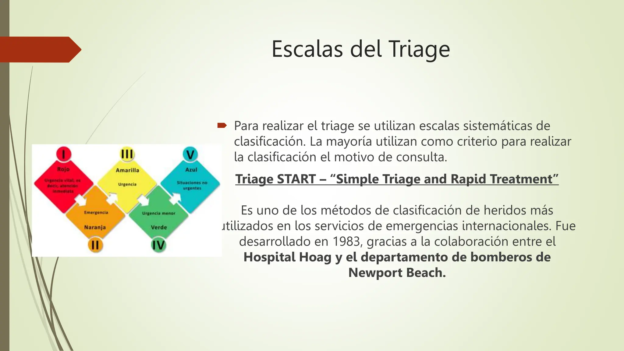 Triage utilizado en las Emergencias Médicas | PPT