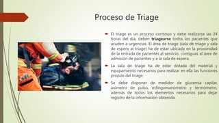 Triage utilizado en las Emergencias Médicas | PPTX