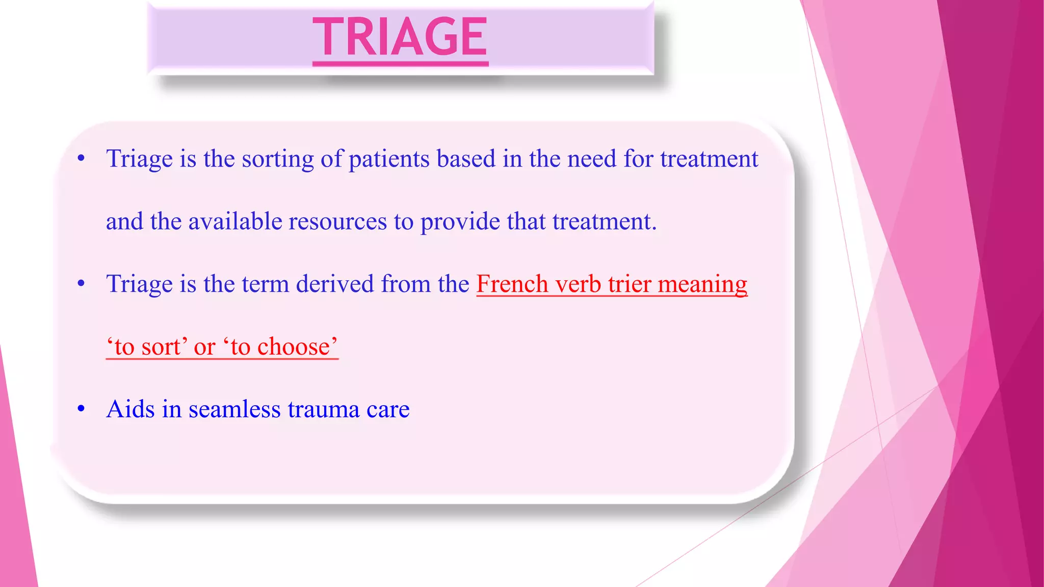 Triage final | PPTX