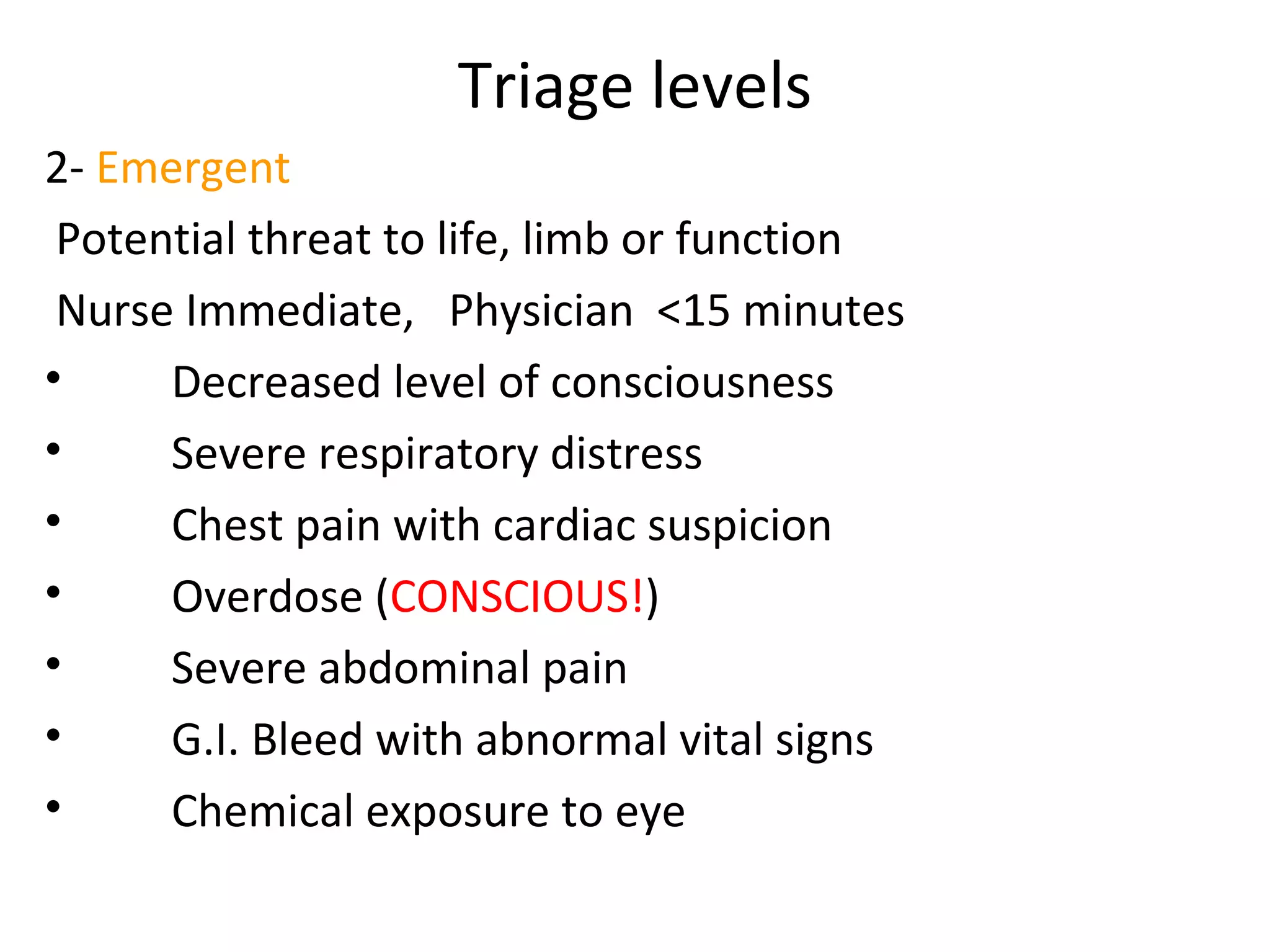 Triage in Emergency Department | PPT