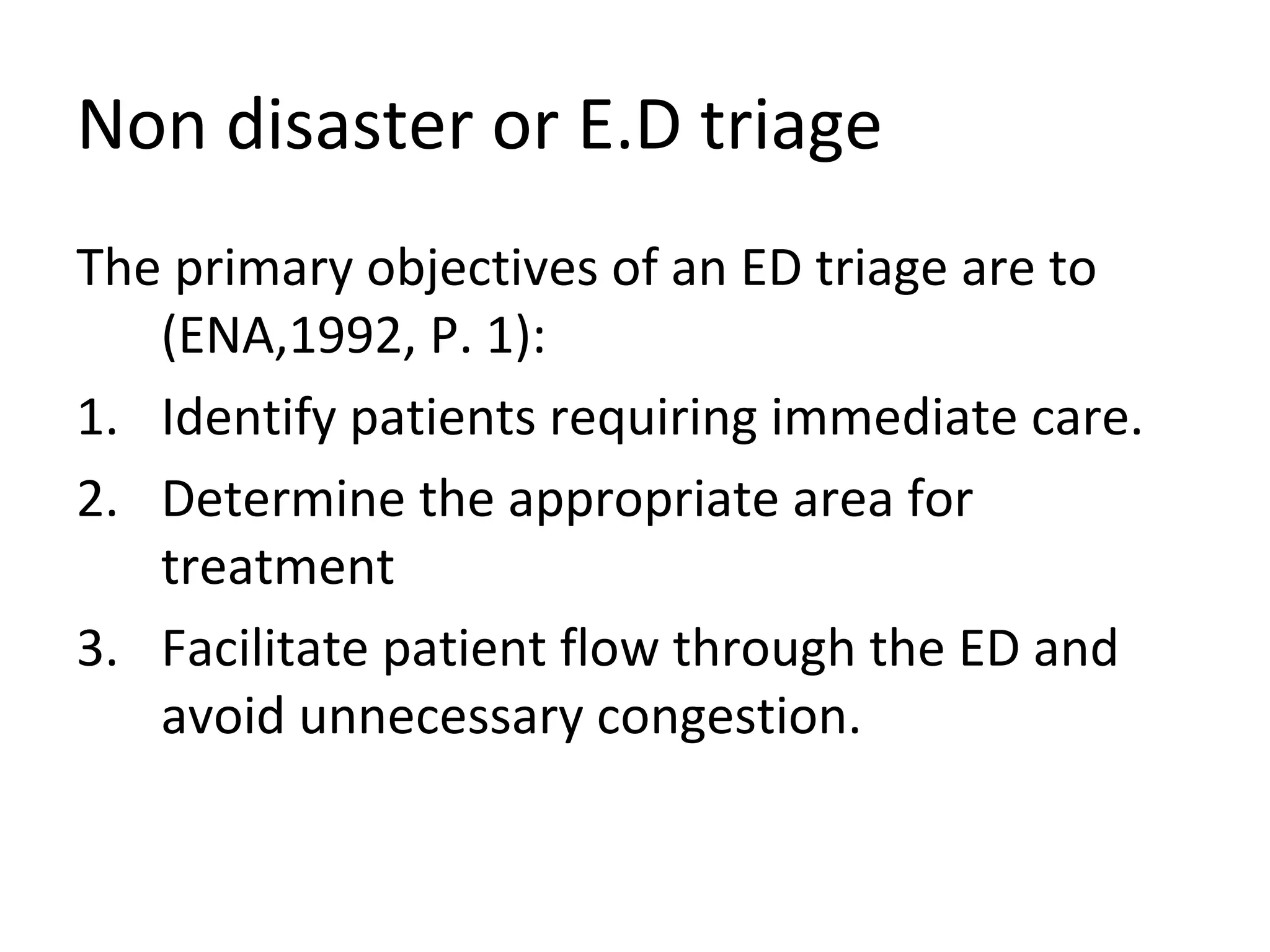 Triage in Emergency Department | PPT