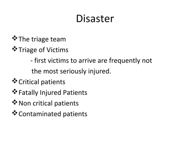 Triage in Emergency Department | PPT | First Aid | Injuries