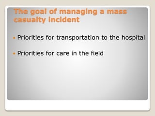 Triage In Disaster Management | PPTX
