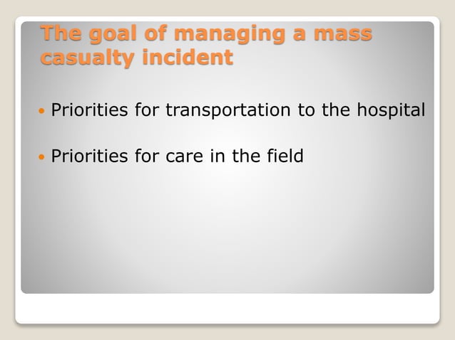 Triage In Disaster Management | PPTX | First Aid | Injuries