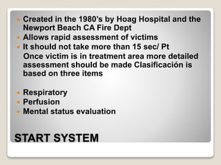 Triage In Disaster Management | PPTX