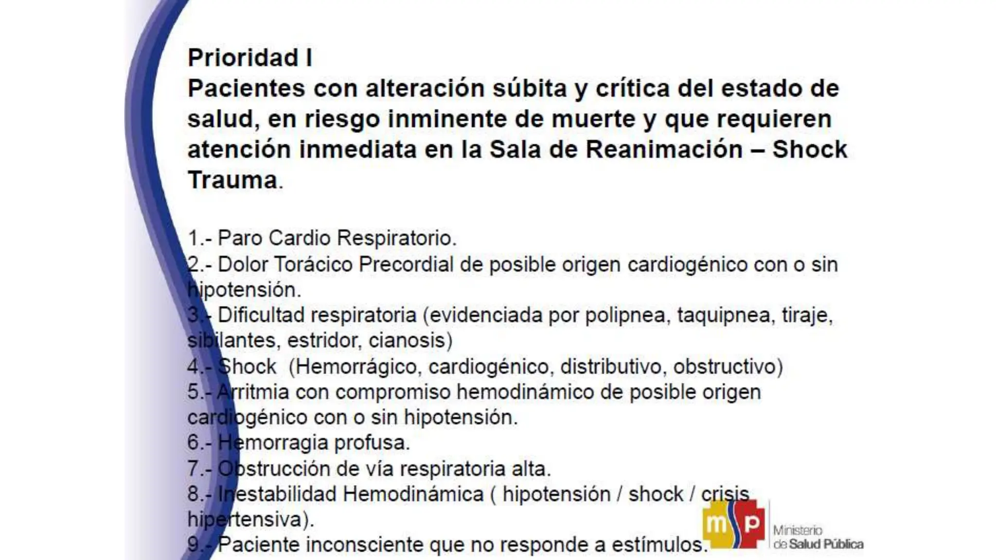 Triage Manchester en emergencia y tipos de triaje | PPTX
