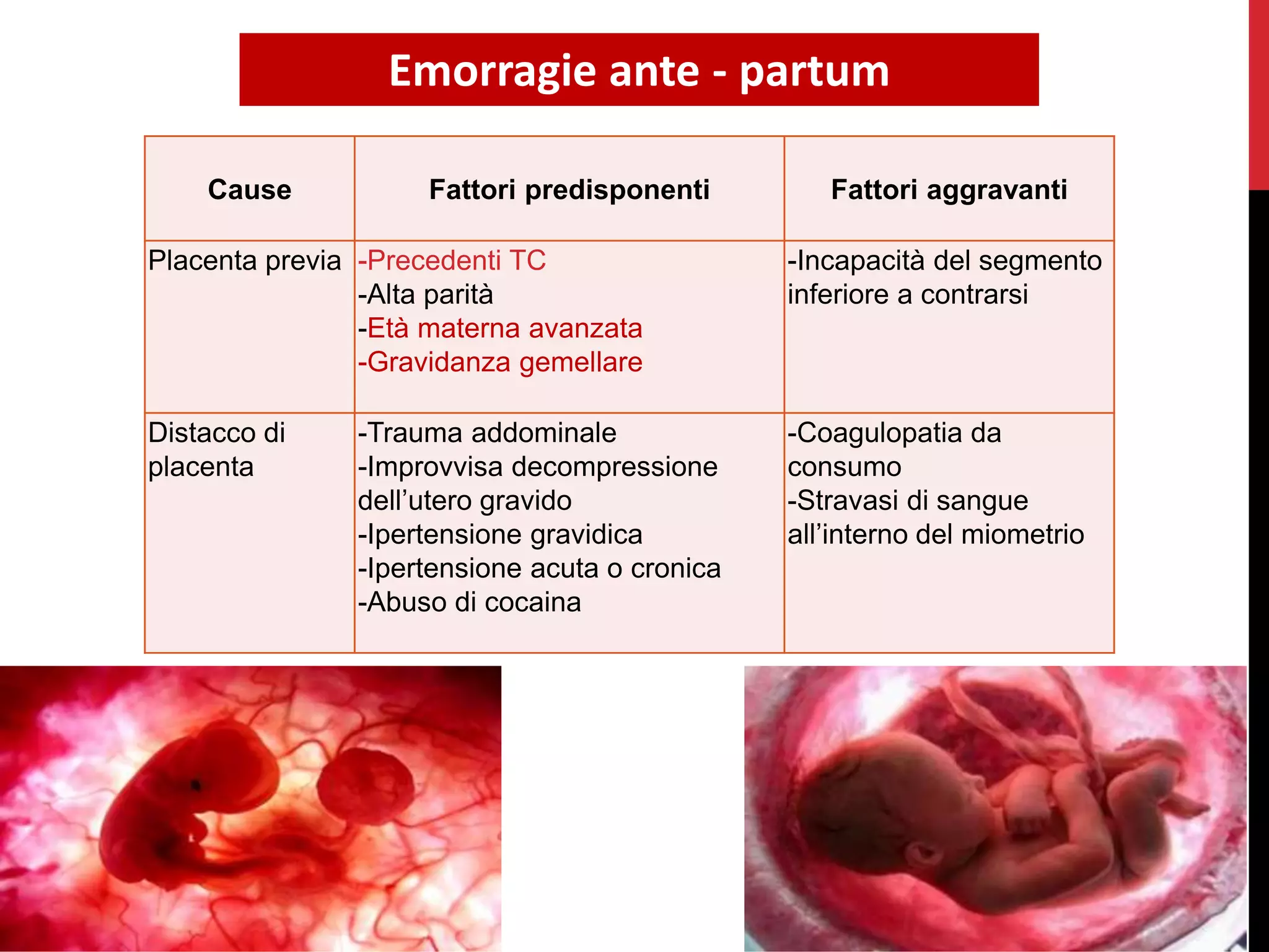 Triage ostetrico ed emorragia peripartum | PPTX
